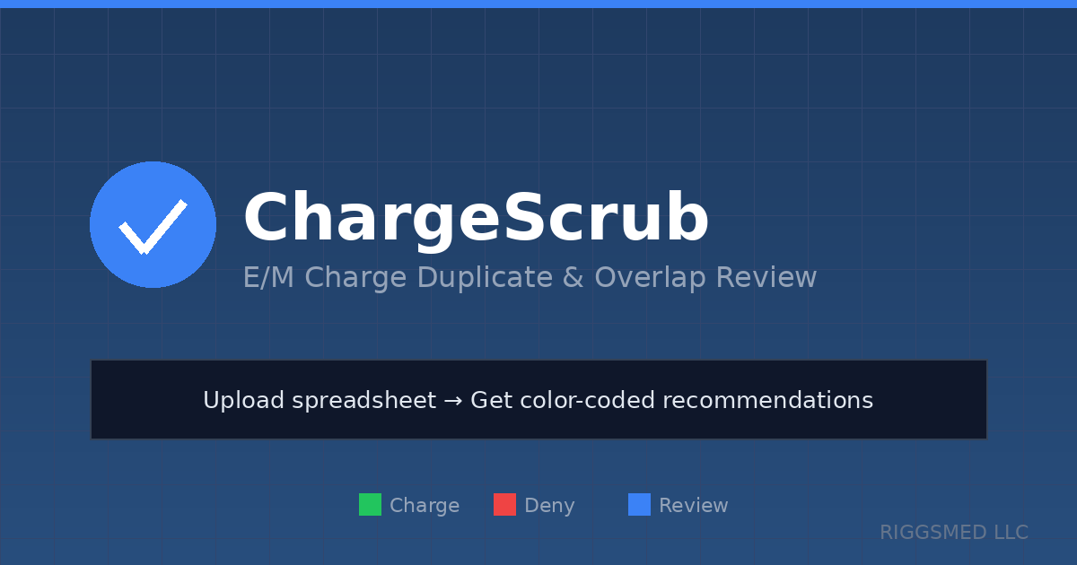 ChargeScrub | E/M Charge Review